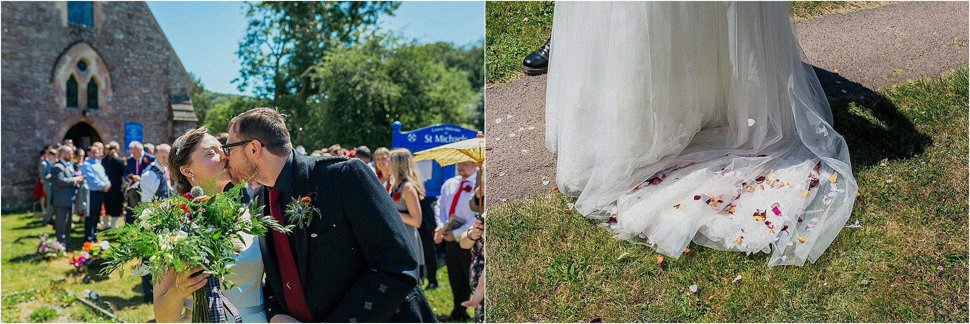 Wedding at St. Michael's Church & Tintern Abbey // Wales