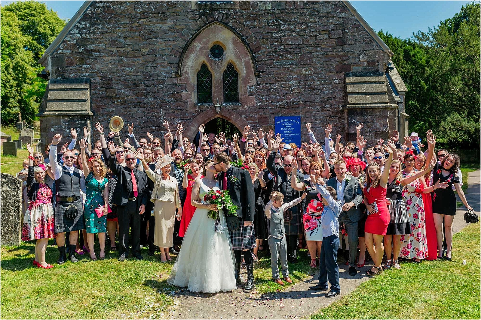 Wedding at St. Michael's Church & Tintern Abbey // Wales