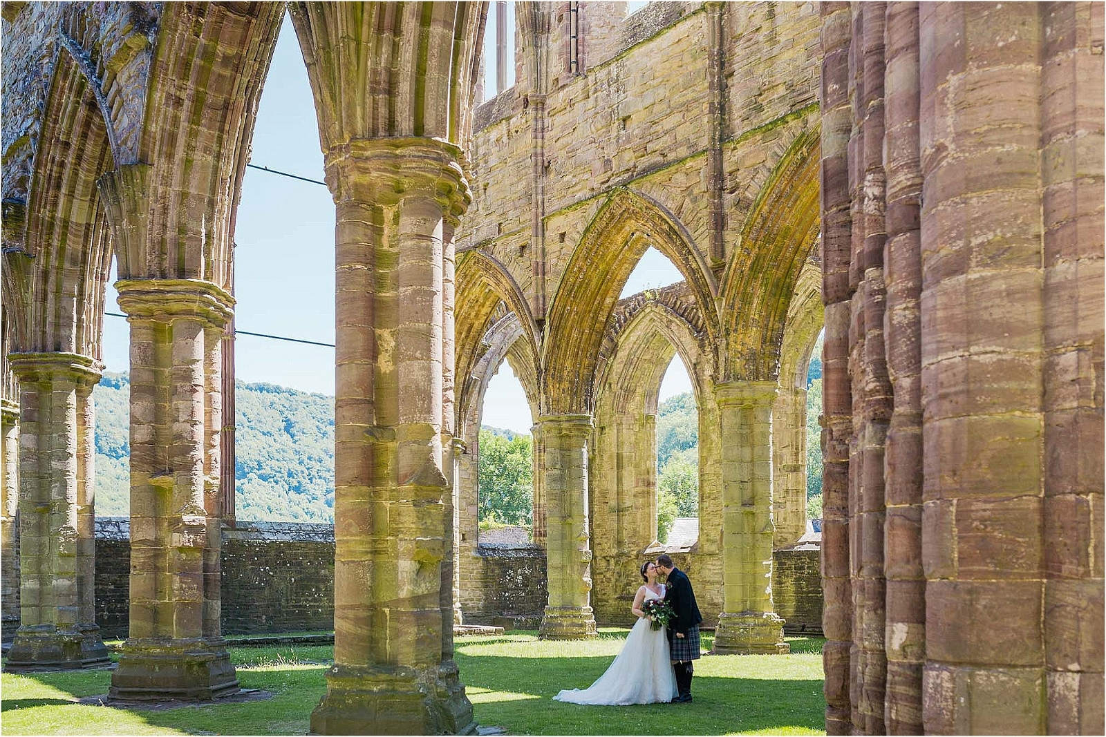 Wedding at St. Michael's Church & Tintern Abbey // Wales